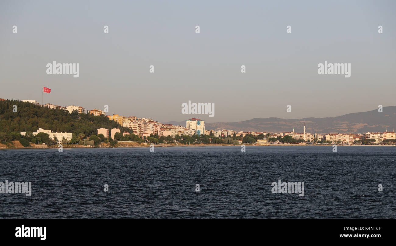 Canakkale City and Canakkale Strait in Turkey Stock Photo - Alamy
