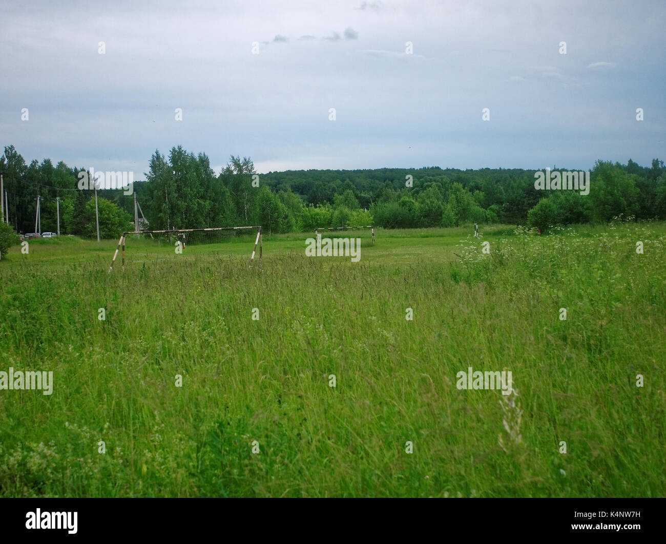 Rural football pitch hi-res stock photography and images - Alamy