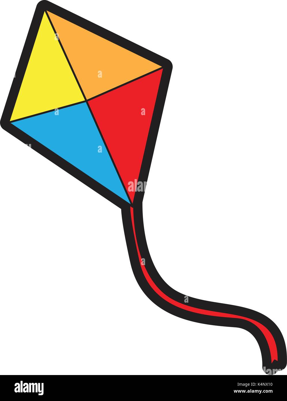 Isolated kite toy Stock Vector Image & Art - Alamy