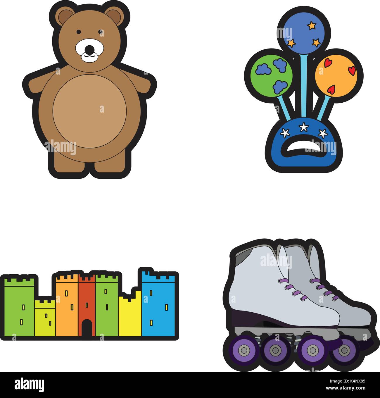 Toy toys building block Stock Vector Images - Alamy