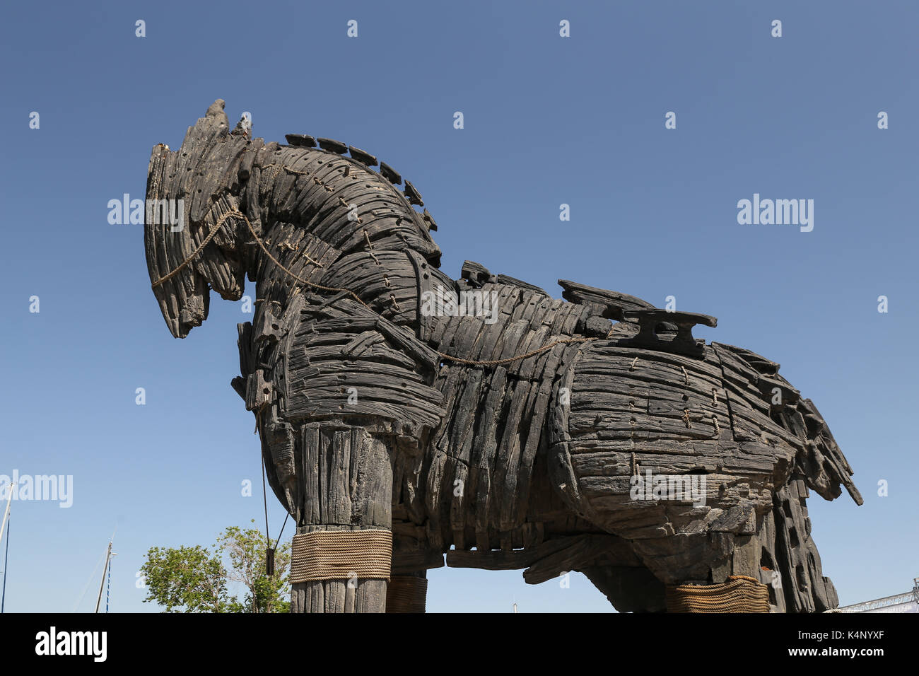 Trojan Horse in movie Troy in Canakkale City, Turkey Stock Photo - Alamy