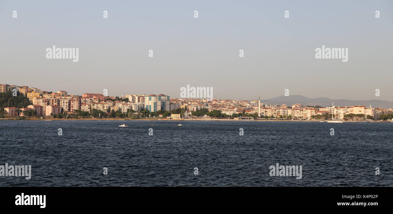 Canakkale City and Canakkale Strait in Turkey Stock Photo - Alamy