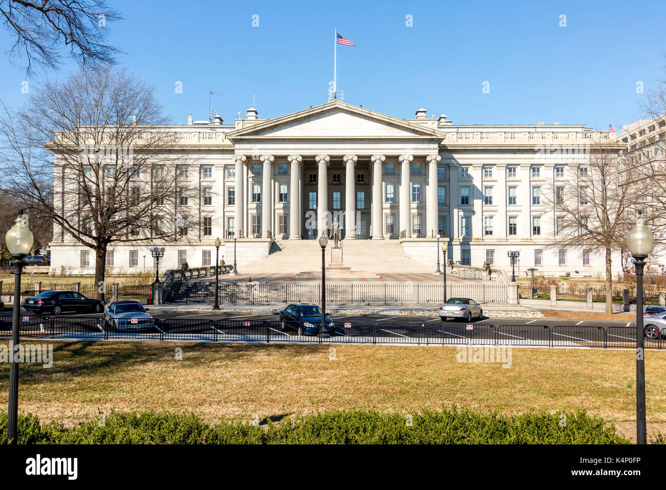 United States Treasury Building in Washington, D.C Southern Fascade ...