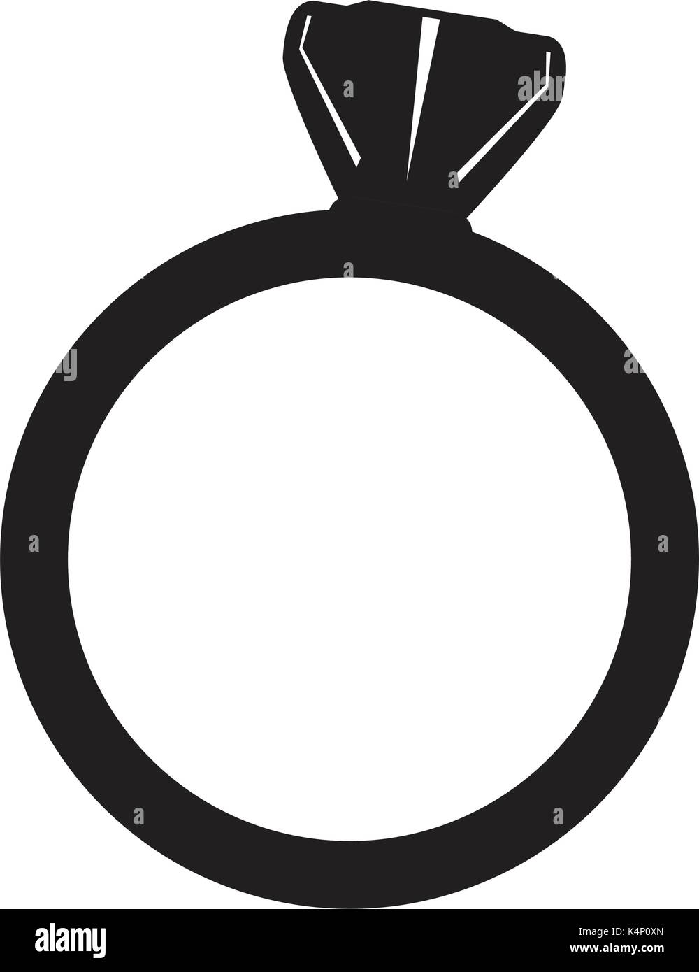 Ring silhouette illustration Stock Vector Image & Art - Alamy