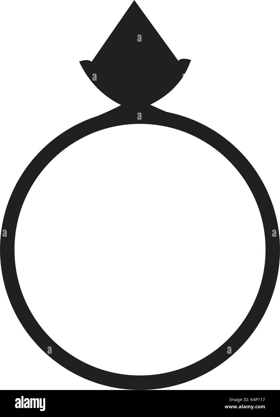 Ring silhouette illustration Stock Vector Image & Art - Alamy