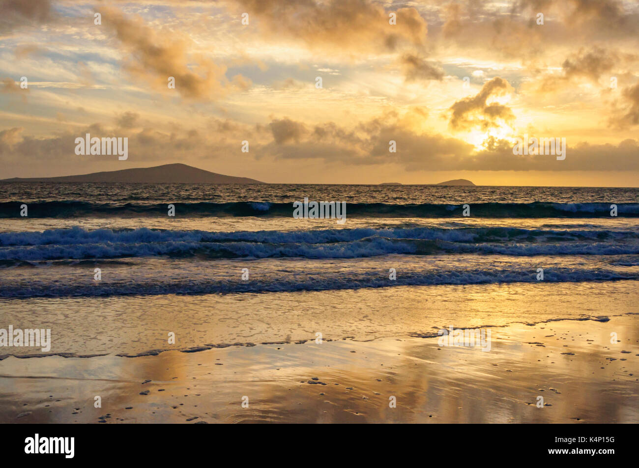 Seascape looking south from Northton Beach on the isle of Harris ...