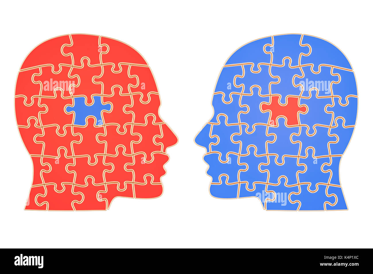 Illustration Human Brain Jigsaw Puzzle Stock Photos & Illustration ...