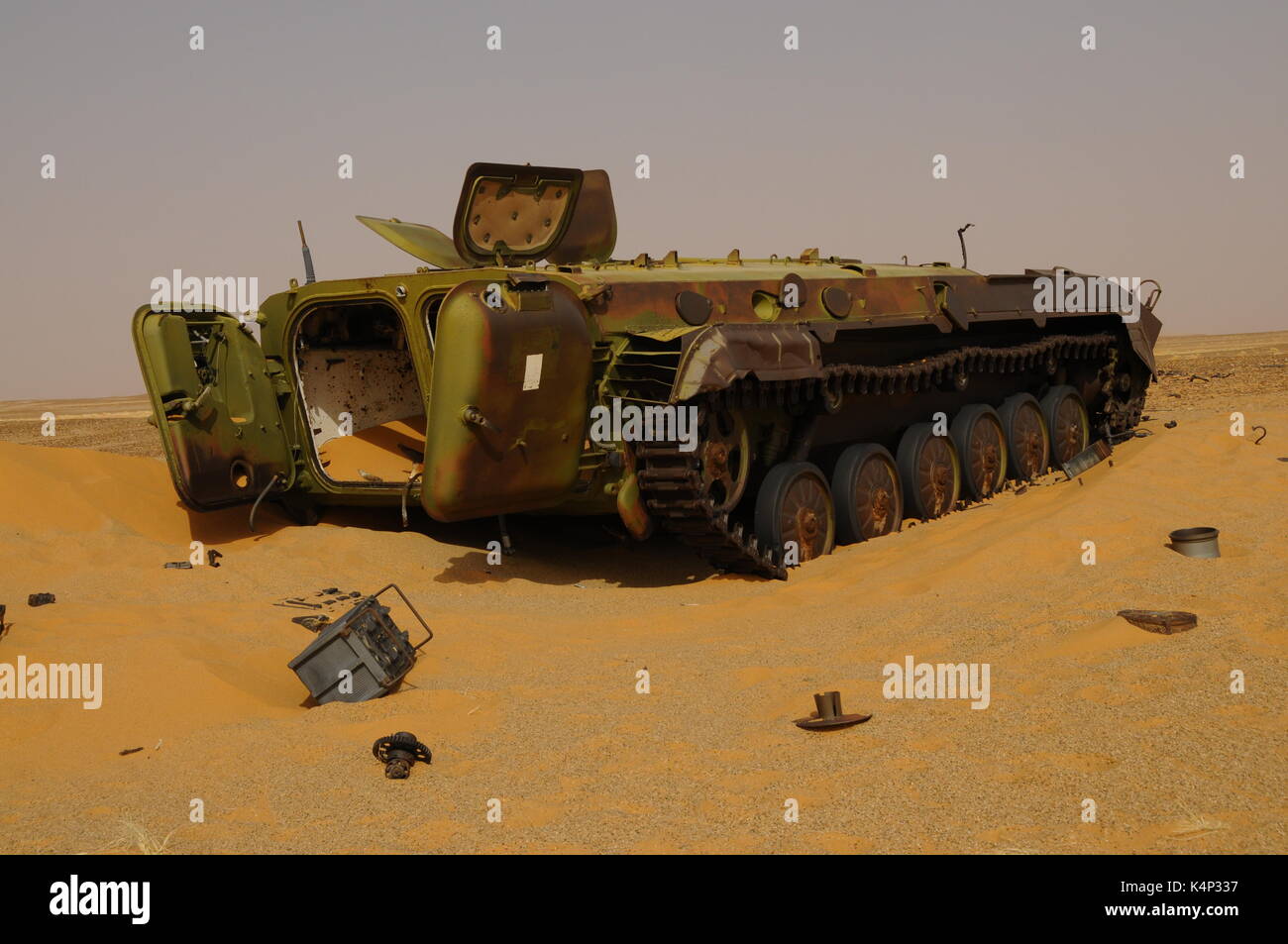 Abandoned armoured vehicle, Faya, Chad, Africa Stock Photo - Alamy