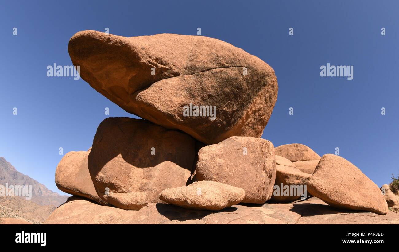Unusual rock formations in Tafraoute, Morocco, Africa Stock Photo - Alamy