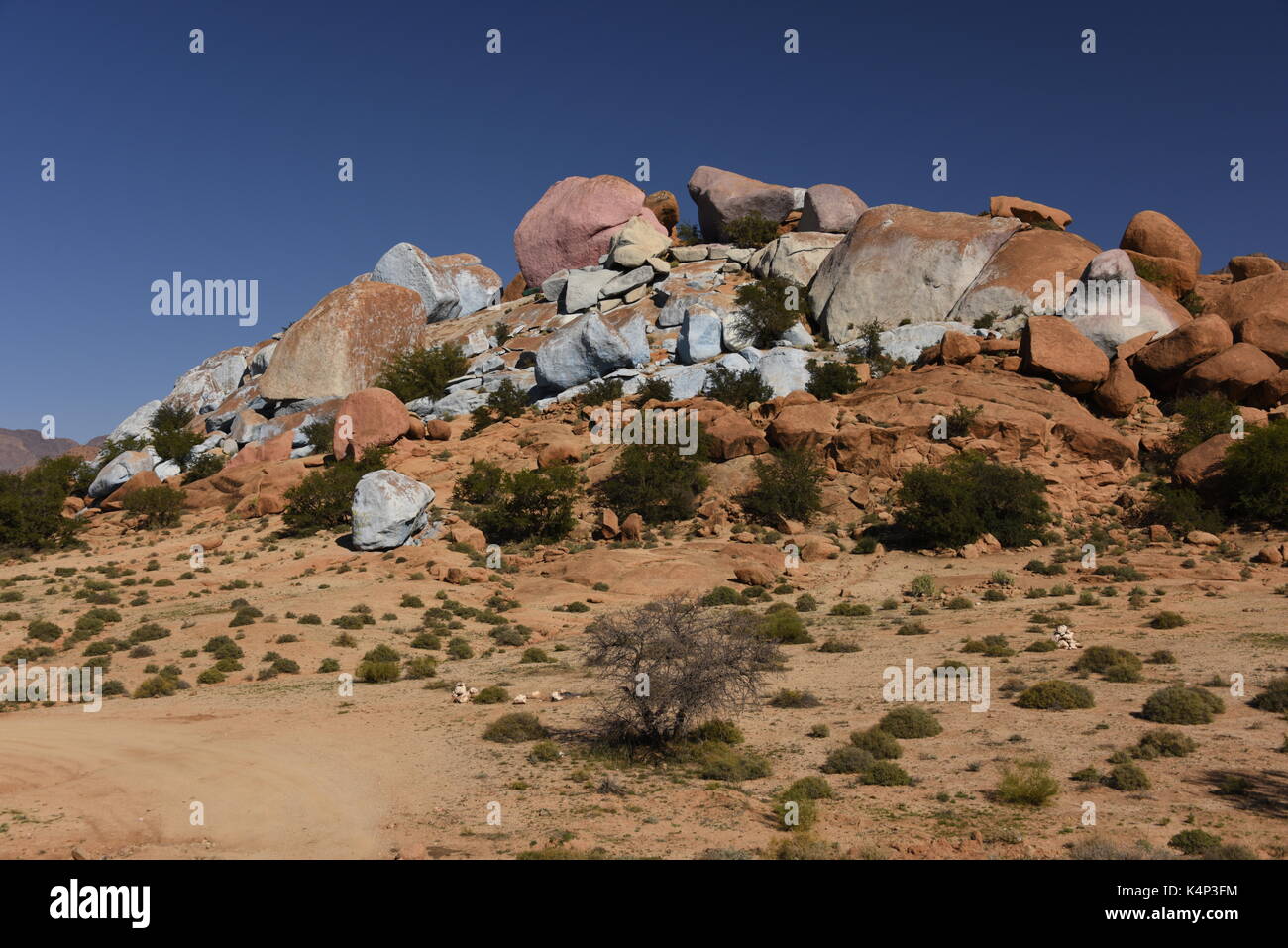 Painted Rocks, Tafraoute, Morocco, Africa Stock Photo - Alamy