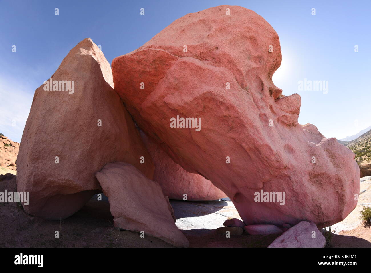 Blue rocks morocco hi-res stock photography and images - Alamy
