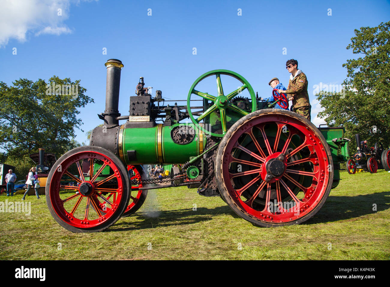 Vintage steam traction engine and steam roller rally at Astle park ...