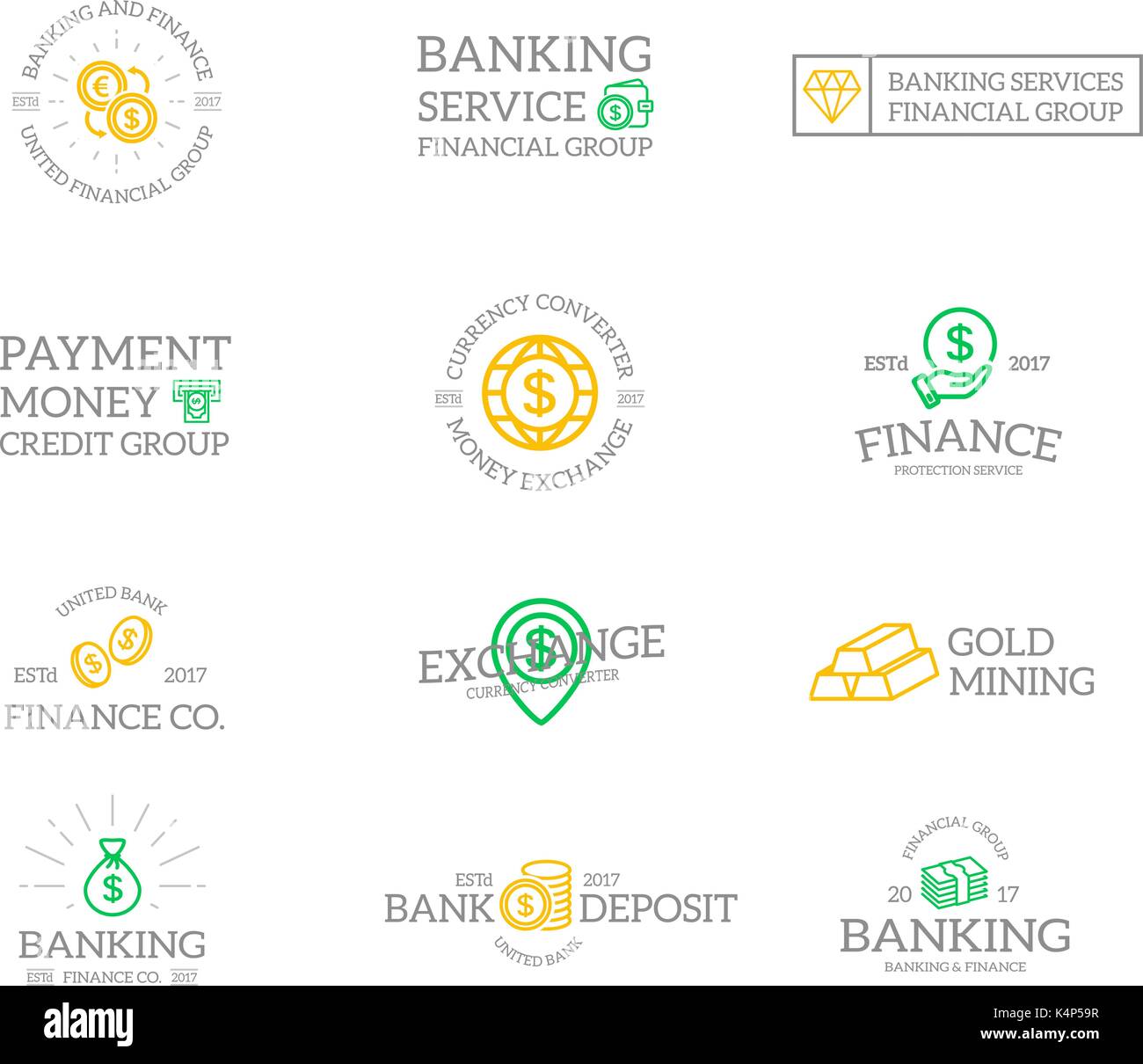 Banking objects Stock Vector Images - Alamy