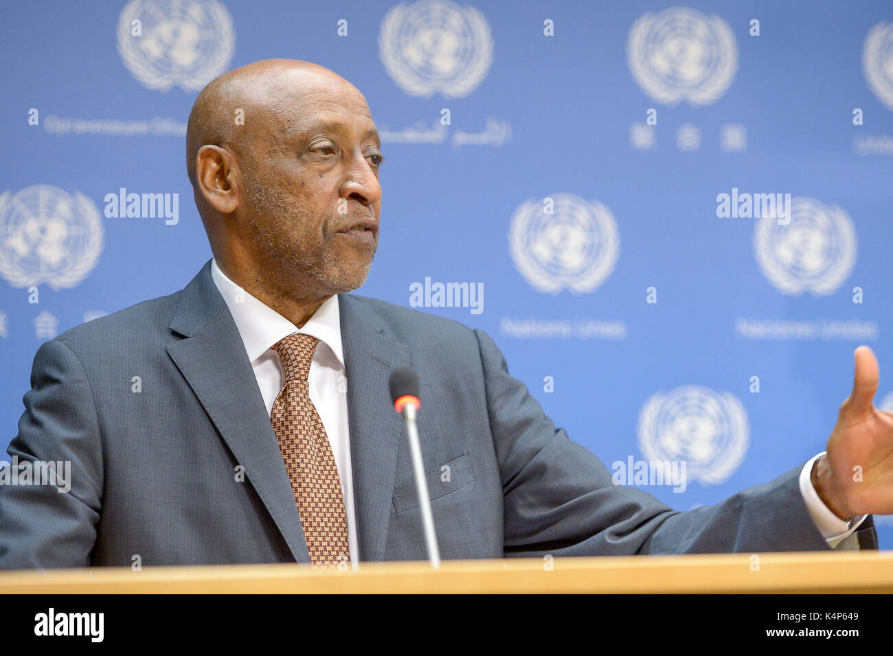 New York, United States. 06th Sep, 2017. Amin Awad, the United Nations ...