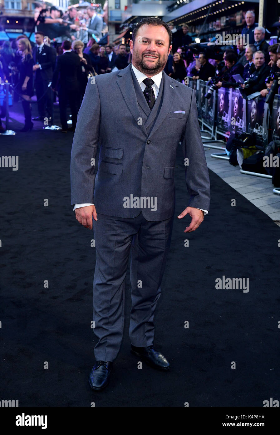 Scott Franklin attending the Mother! premiere at the Odeon Cinema ...