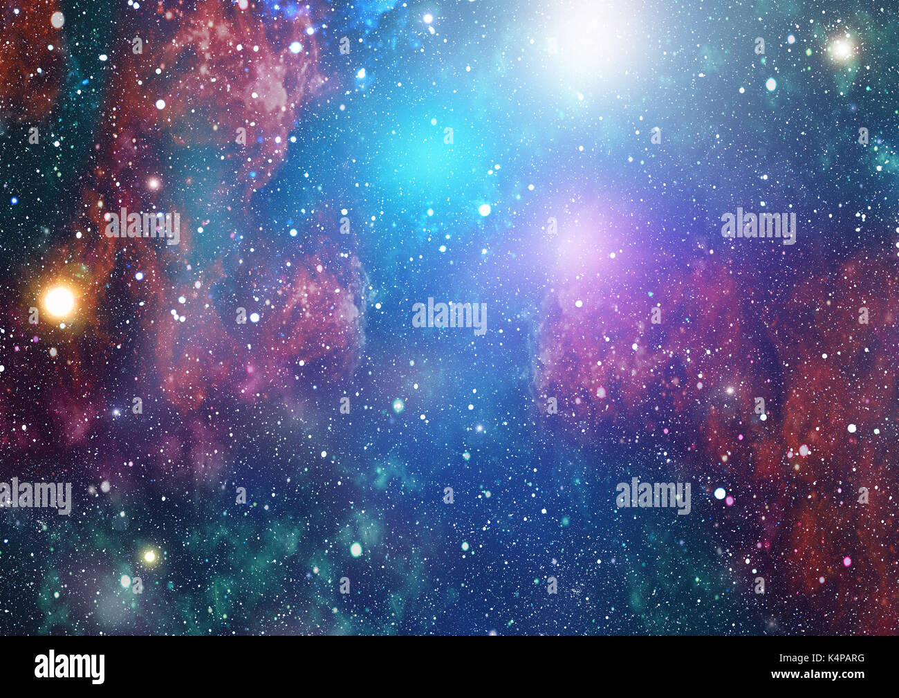 Cosmic abstract background with stars and nebulas Stock Photo - Alamy