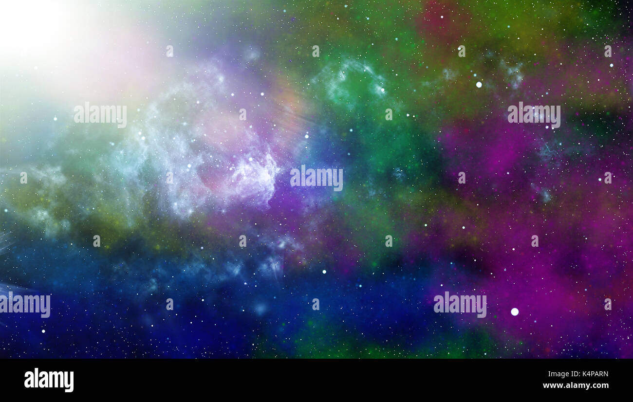 Cosmic abstract background with stars and nebulas Stock Photo - Alamy