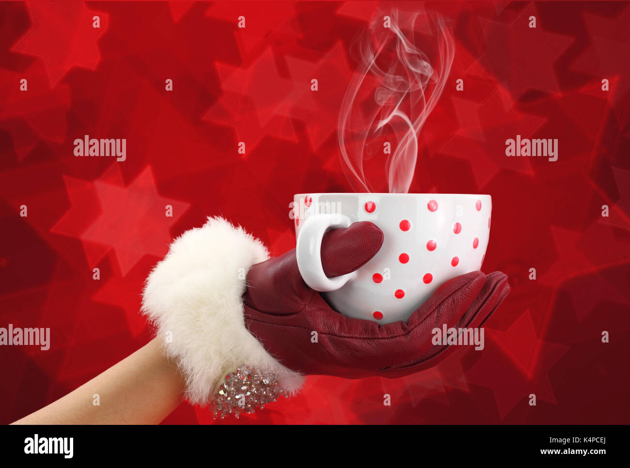 Woman hand glove holding hi-res stock photography and images - Alamy