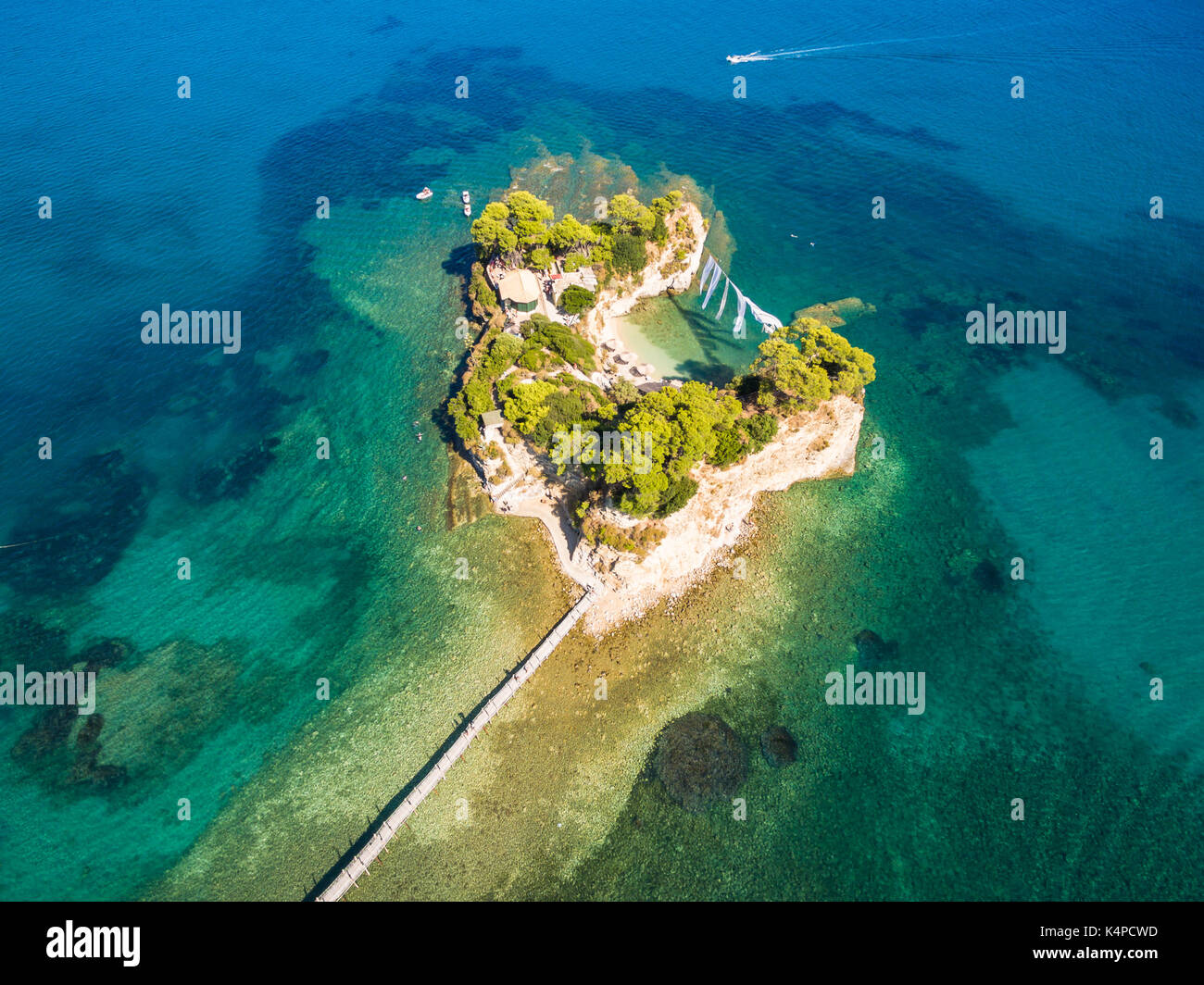 Aerial View Of Cameo Island In Zakynthos Zante Island In Greece Aerial View Of Cameo Island In Zakynthos Zante Island In Greece