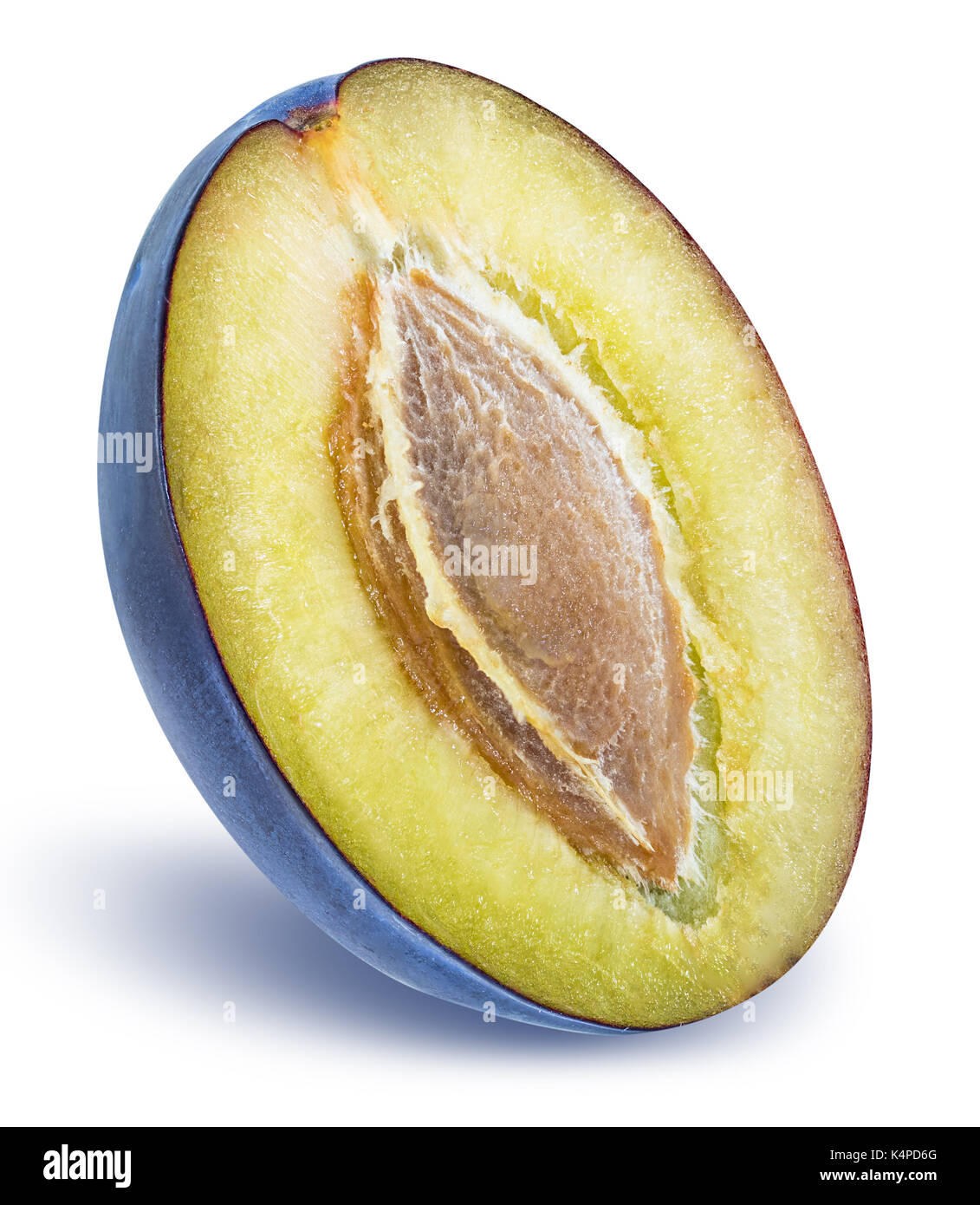 Blue plum isolated on white background with clipping path Stock Photo ...