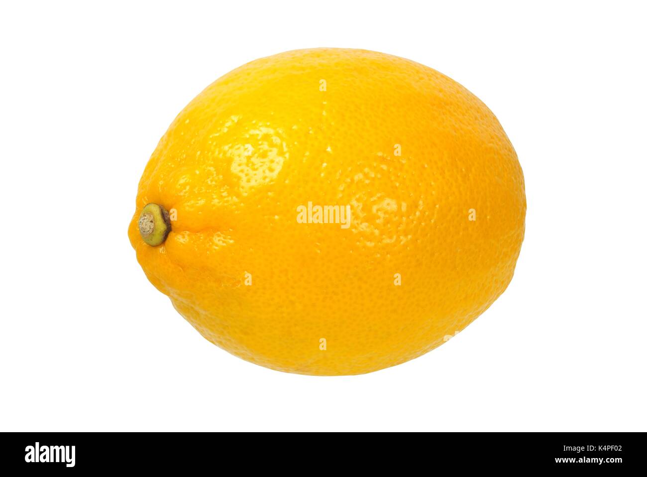 Fresh yellow lemon on white background Stock Photo - Alamy