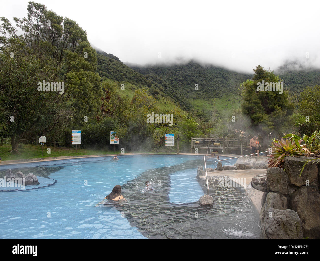 PAPALLACTA, ECUADOR - 2017: Hot spring water pools Stock Photo - Alamy