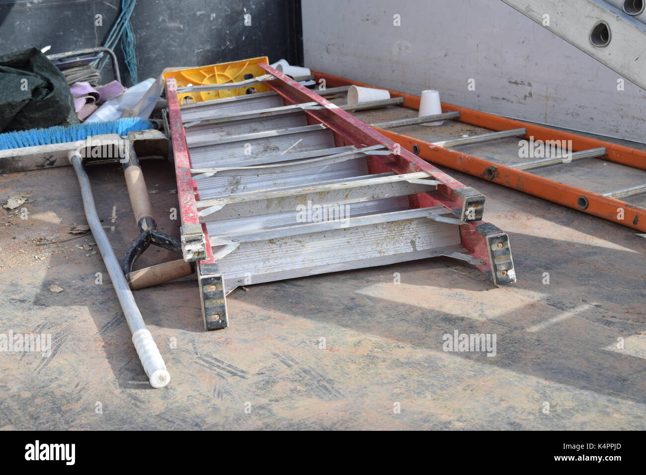 Wooden ladder vertical isolated stepladder wooden ladder hi-res stock ...