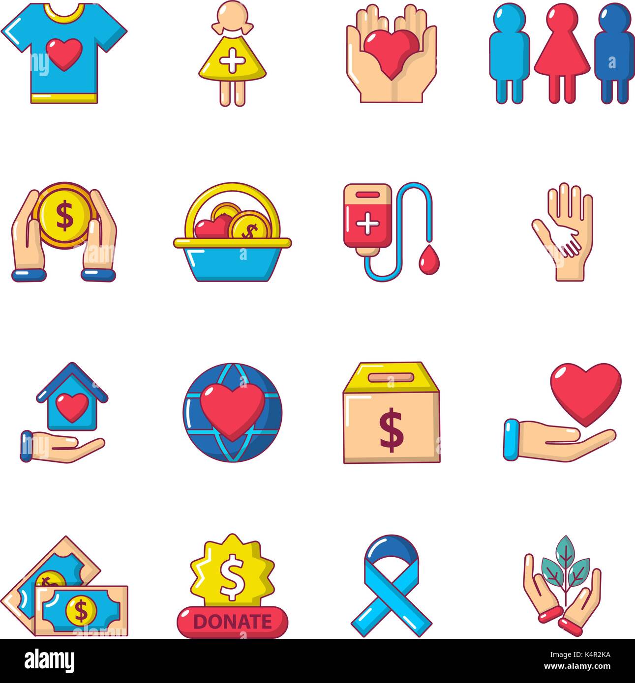 Charity icons set, cartoon style Stock Vector Image & Art - Alamy Charity icons set, cartoon style Stock Vector Image & Art - Alamy