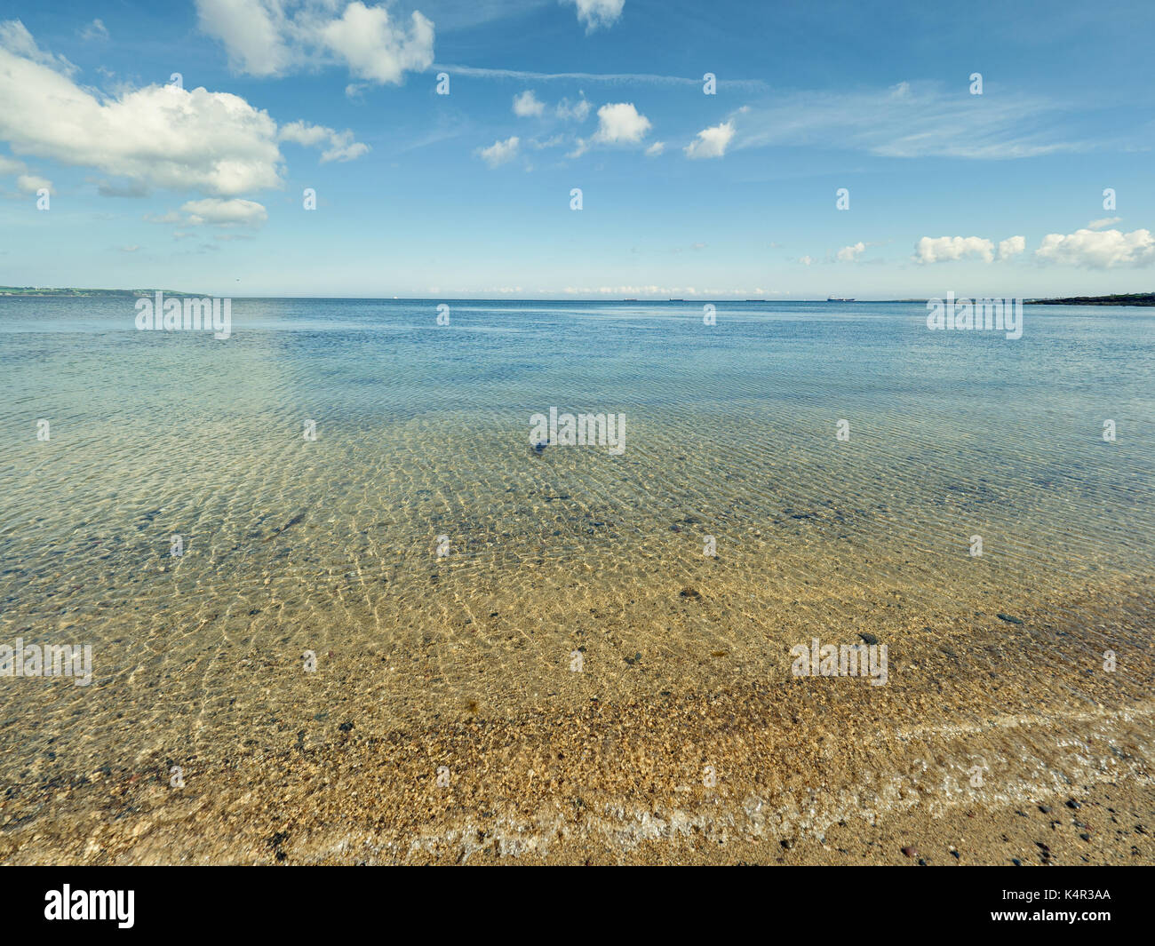 sandy beach in East coastline of Northern Ireland Stock Photo - Alamy