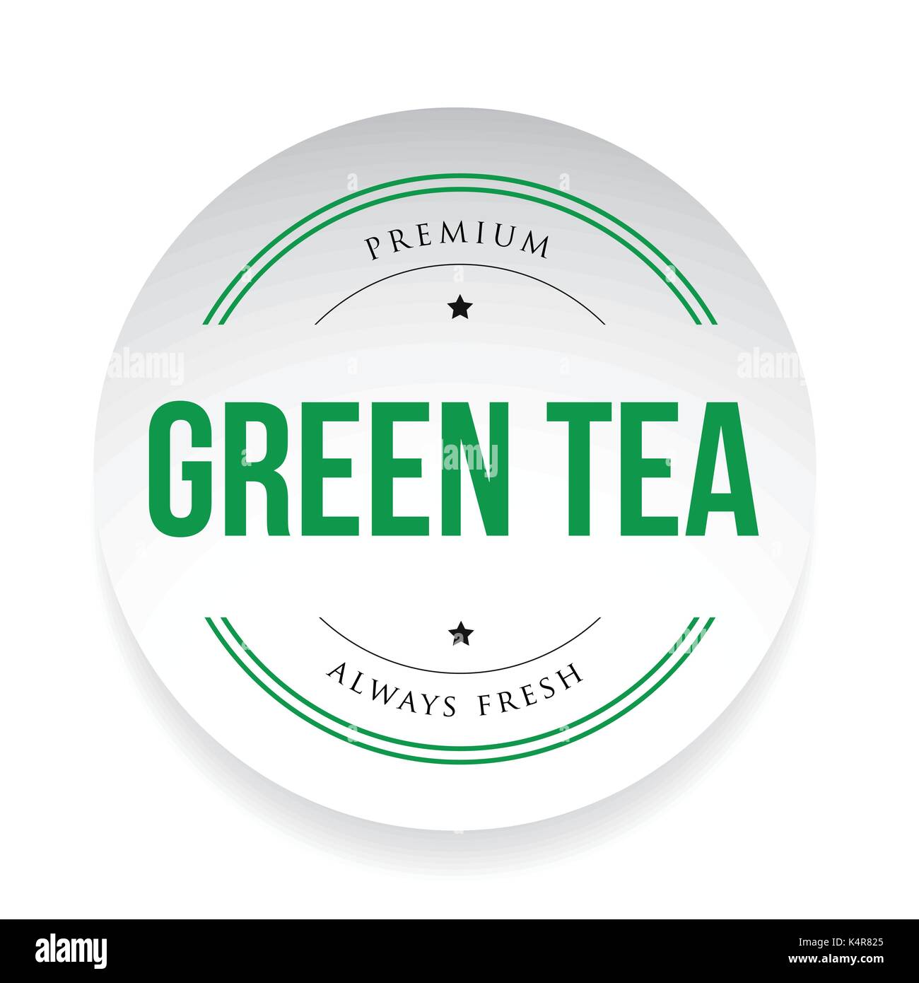 Green Tea label sign vector Stock Vector Image & Art - Alamy