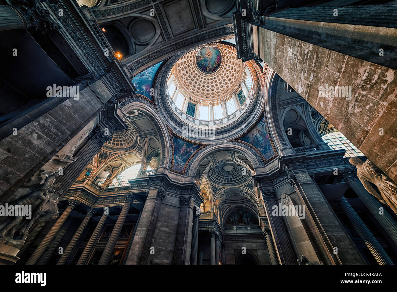 Panthéon interior paris hi-res stock photography and images - Alamy