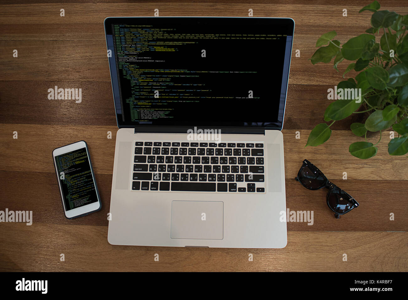 Developer Team Working Laptop Computer Mobile Application Softwareand ...