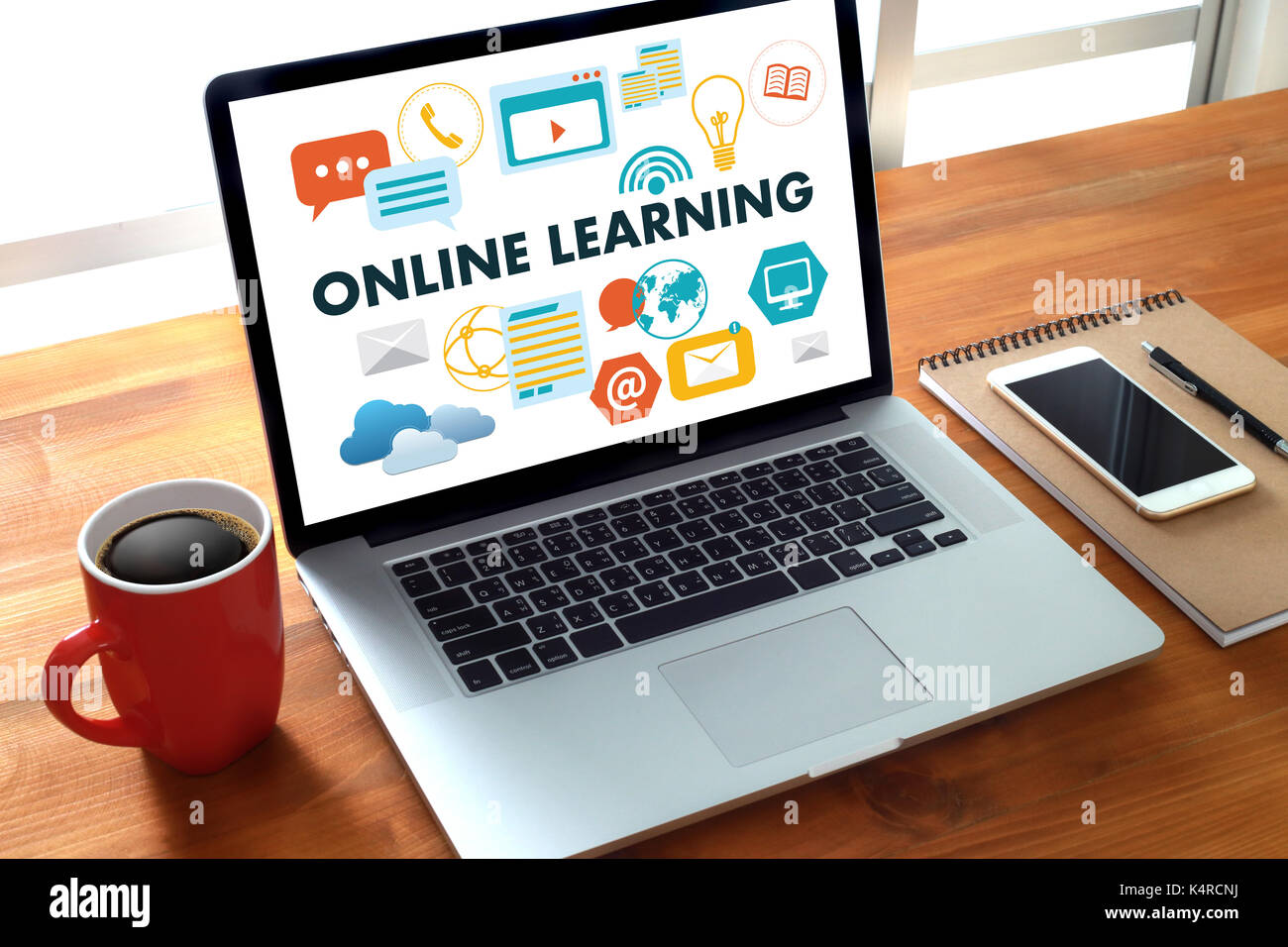 ONLINE LEARNING Connectivity Technology Coaching online Skills Teach ...