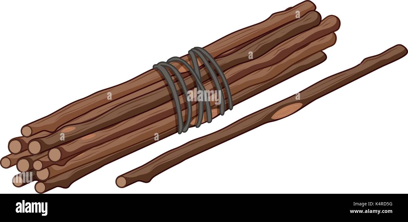 Single stick and bunch of sticks illustration Stock Vector Image & Art ...