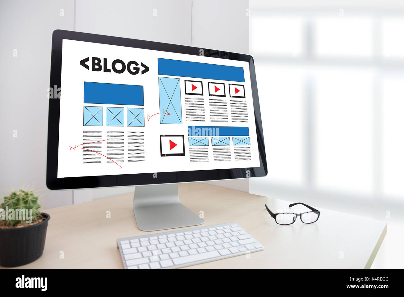 BLOG Website Online Internet Web Page Social Media Connection Network ...