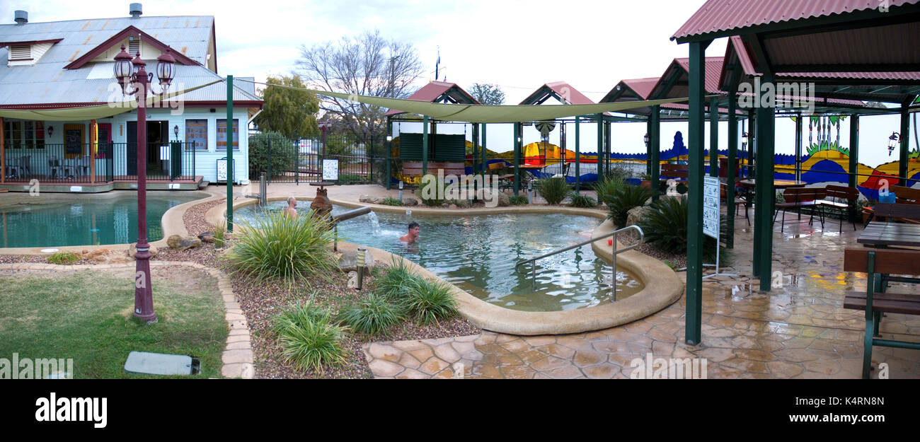 Australia, Queensland, Mitchell The Great Artesian Spa provides a ...