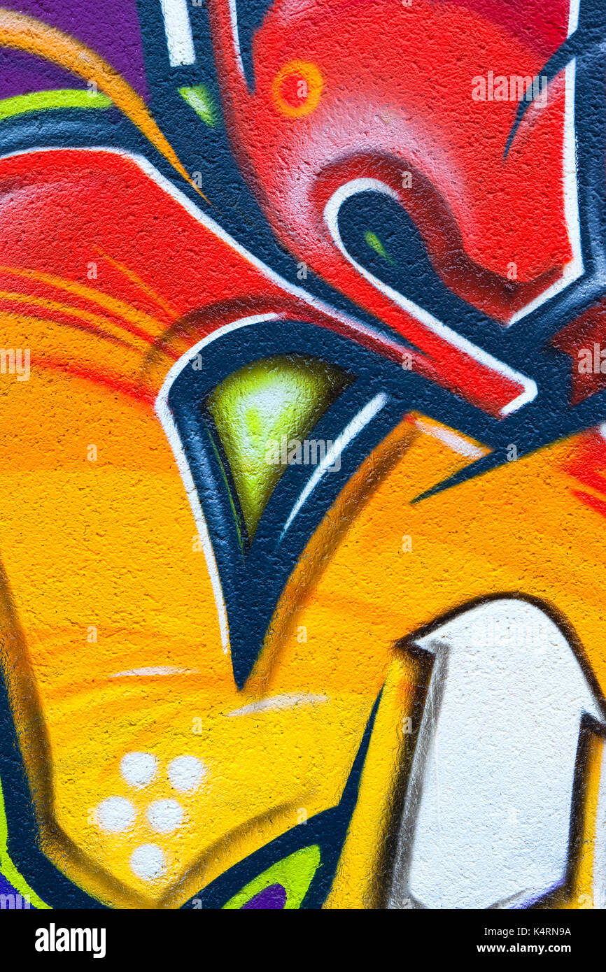 Detail of a graffiti on a concrete wall Stock Photo - Alamy