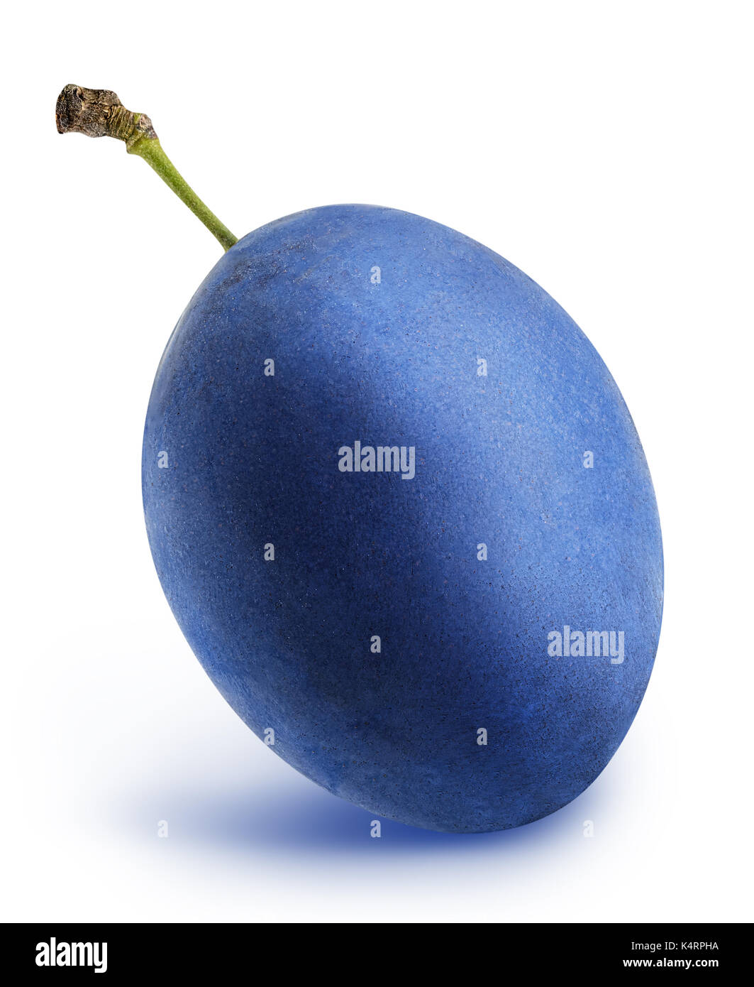 Blue plum isolated on white background with clipping path Stock Photo ...