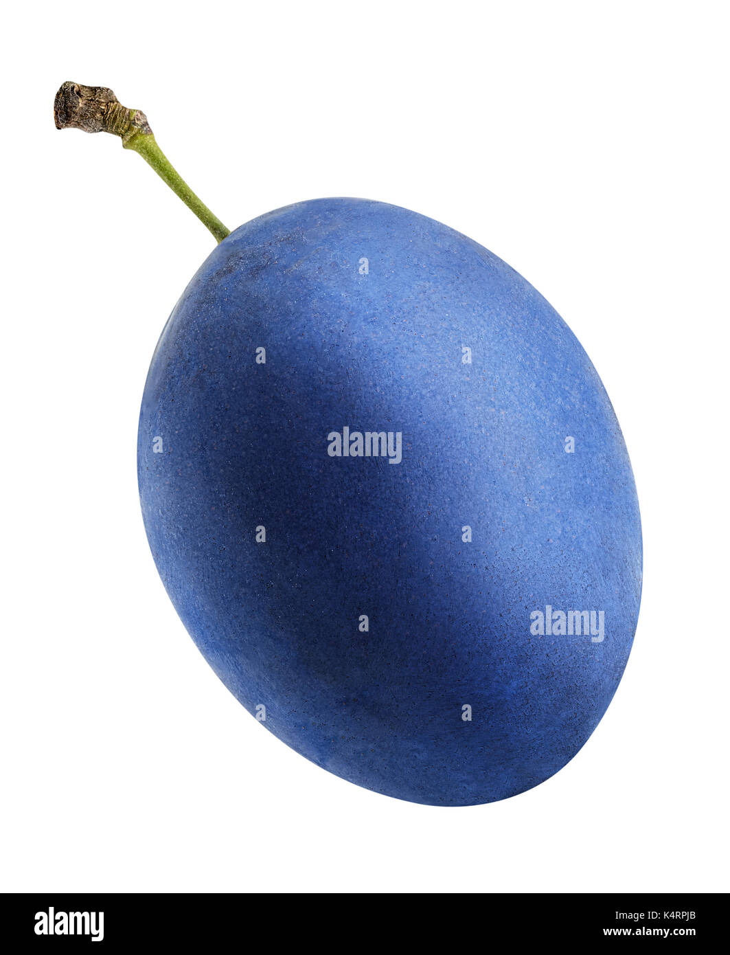 Blue plum isolated on white background with clipping path Stock Photo ...