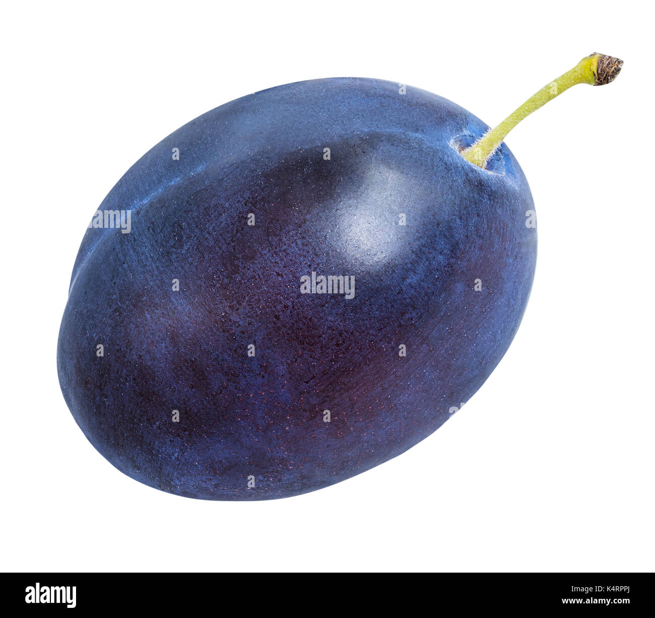 Blue plum isolated on white background with clipping path Stock Photo ...