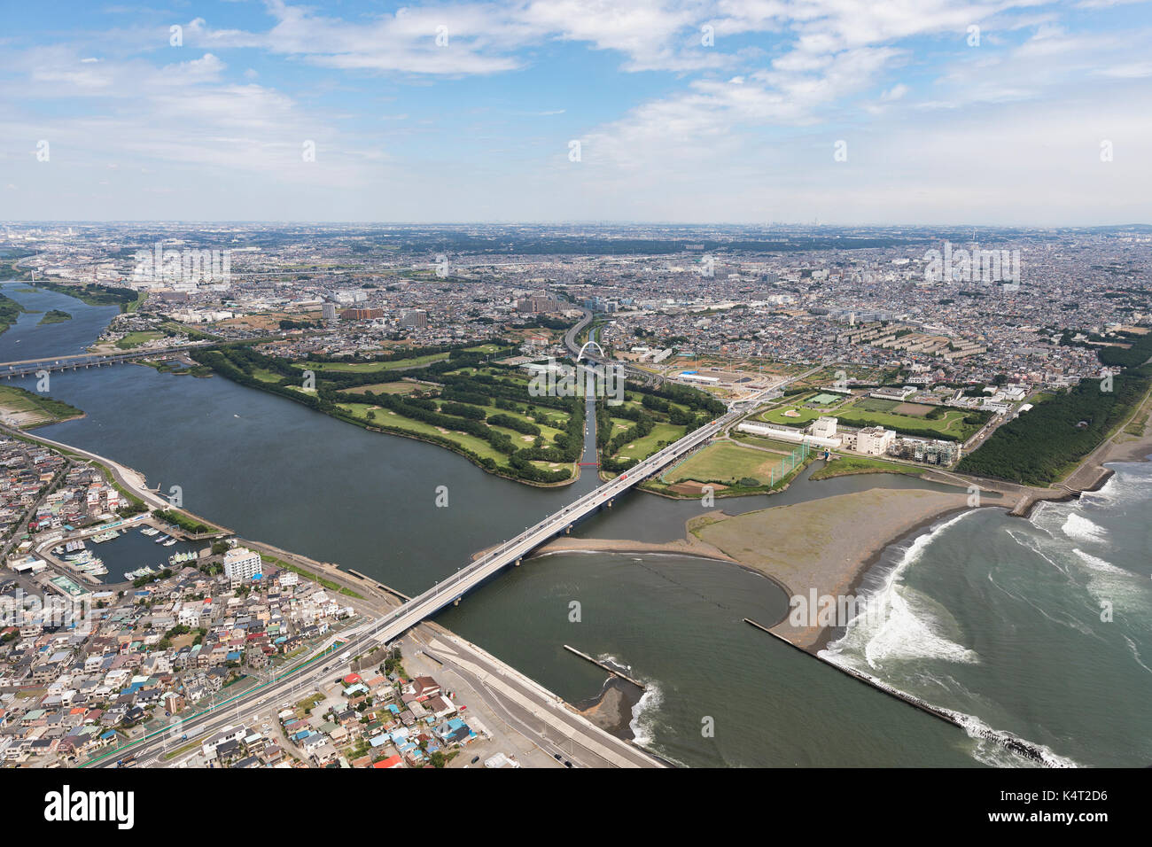 An aerial view of Odawara City Stock Photo - Alamy