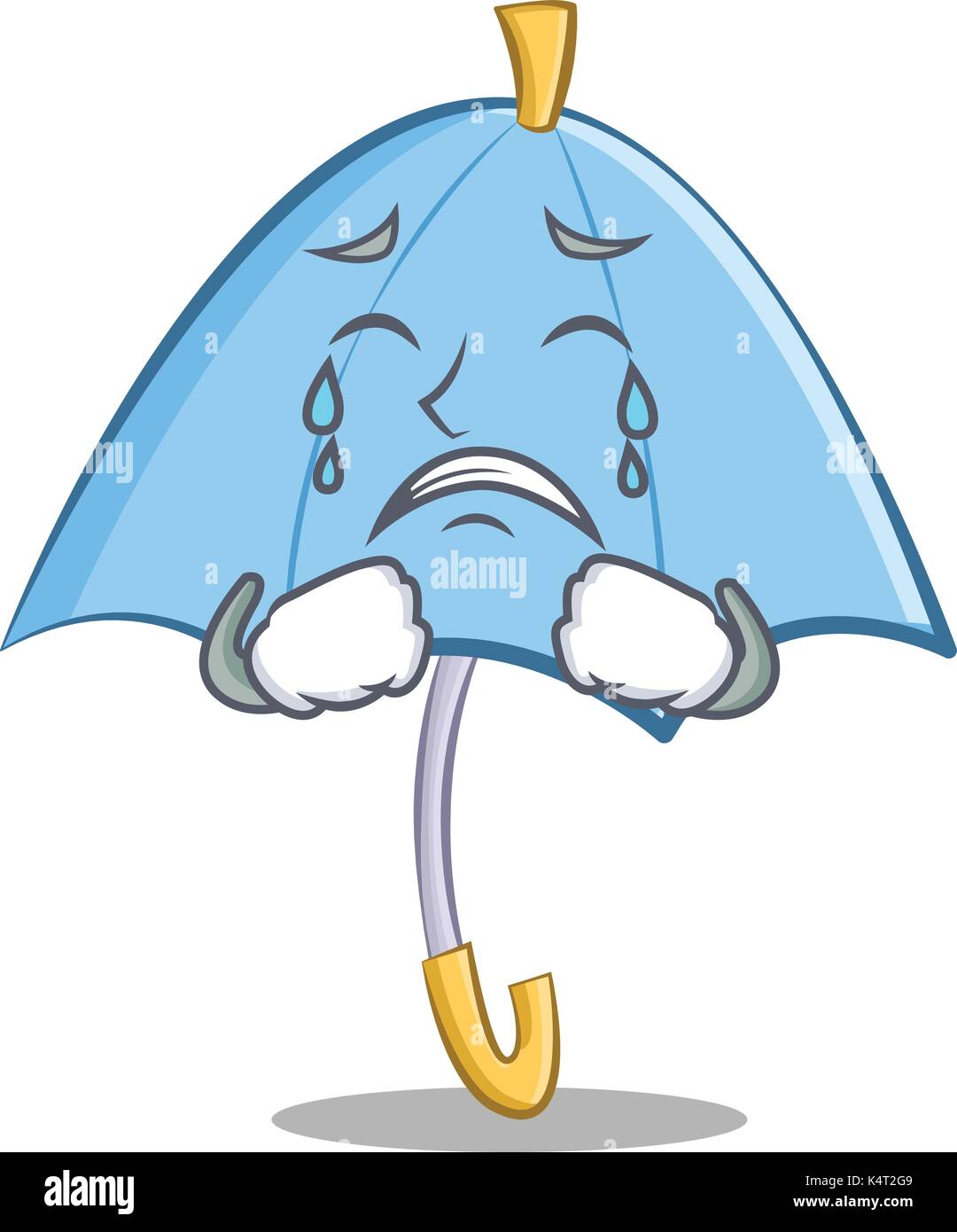 Crying with umbrella Stock Vector Images - Alamy