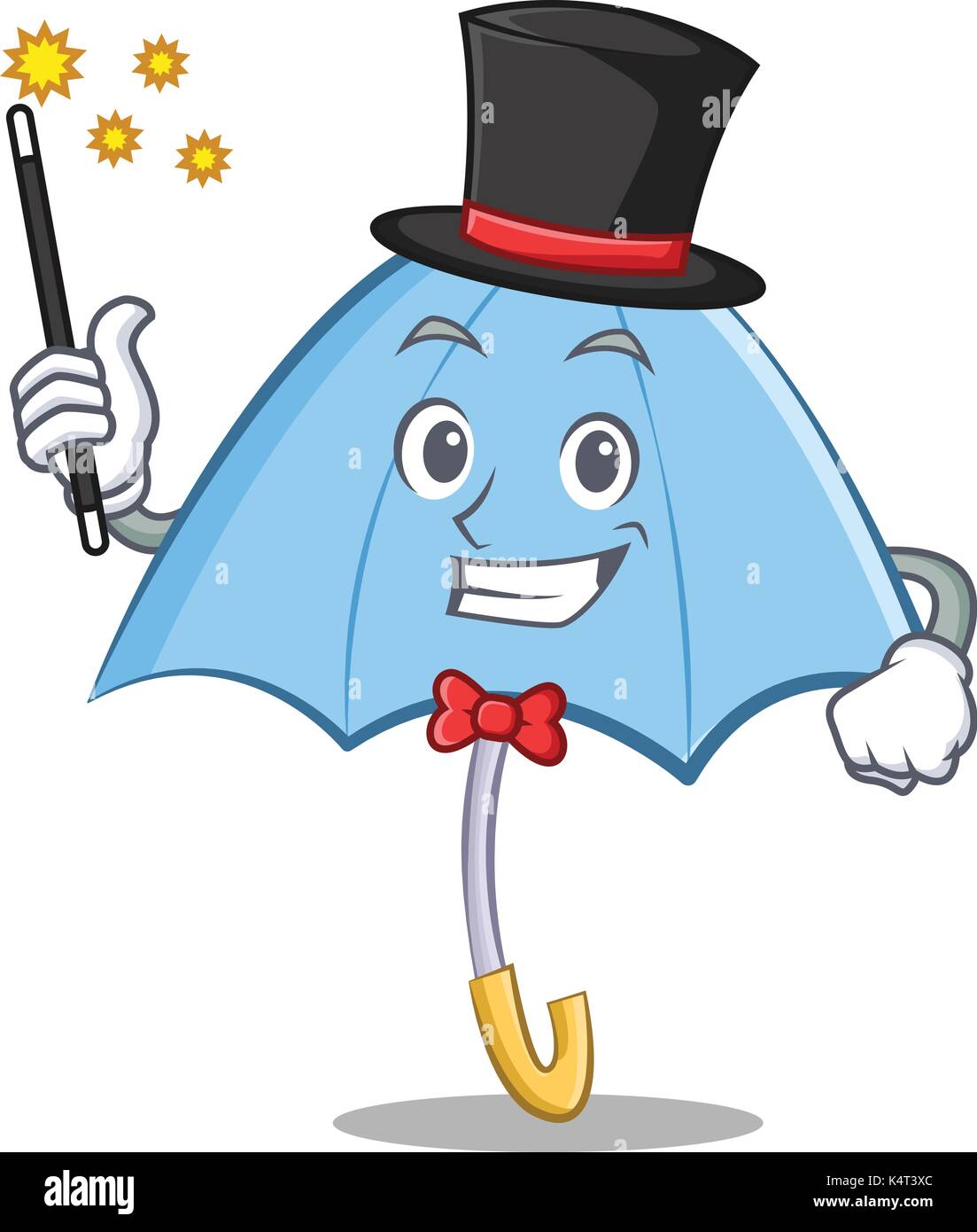 Magician blue umbrella character cartoon Stock Vector Image & Art - Alamy