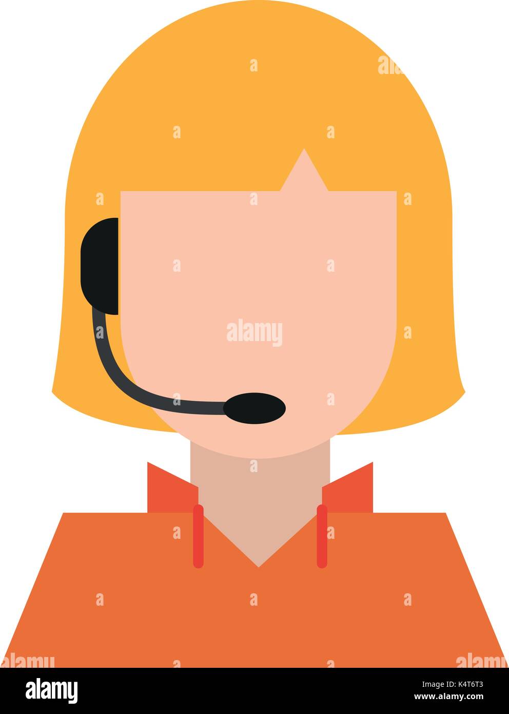 woman avatar with headset icon image Stock Vector Image & Art - Alamy