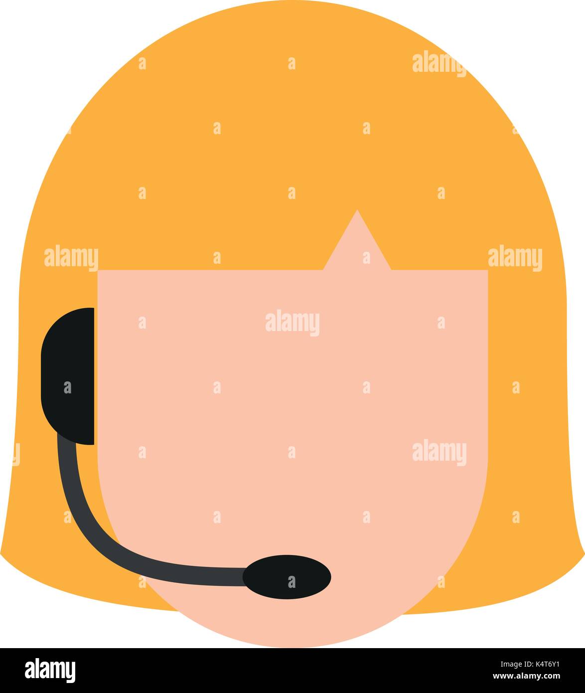 woman avatar with headset icon image Stock Vector Image & Art - Alamy