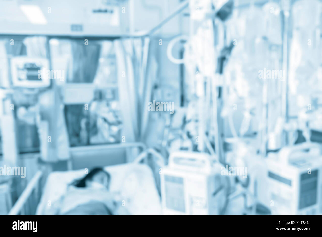 Blurred person in hospital bed hi-res stock photography and images - Alamy
