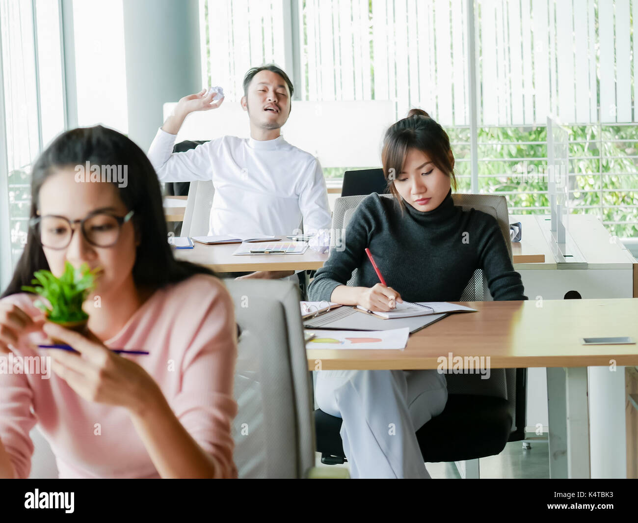 Student Throwing Desk