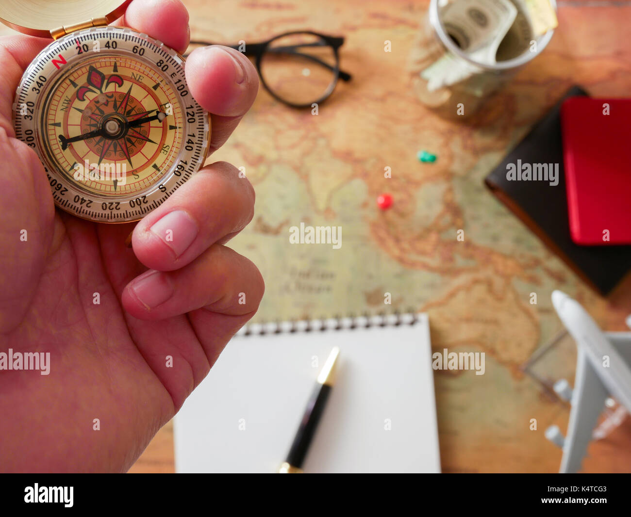 Map travel planning hi-res stock photography and images - Alamy