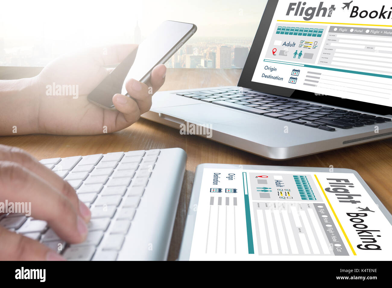 GO Flight Booking Air Online Ticket Book Concept Stock Photo - Alamy