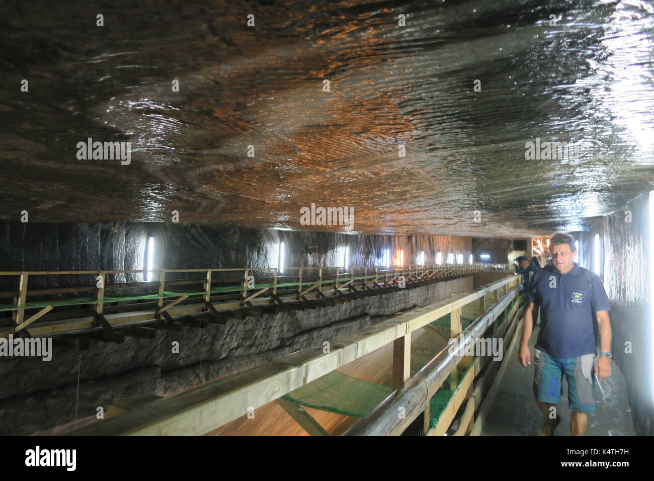 Interior of Salina Turda salt mine in Turda, Romania Stock Photo - Alamy